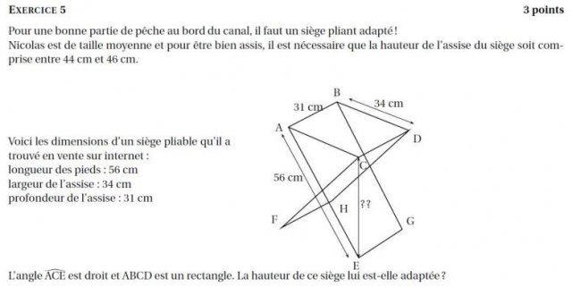Sujet de brevet de mathématiques et correction : Amérique du Nord, 11 ...