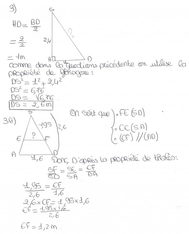 Sujet de brevet de mathématiques et correction complète : France ...
